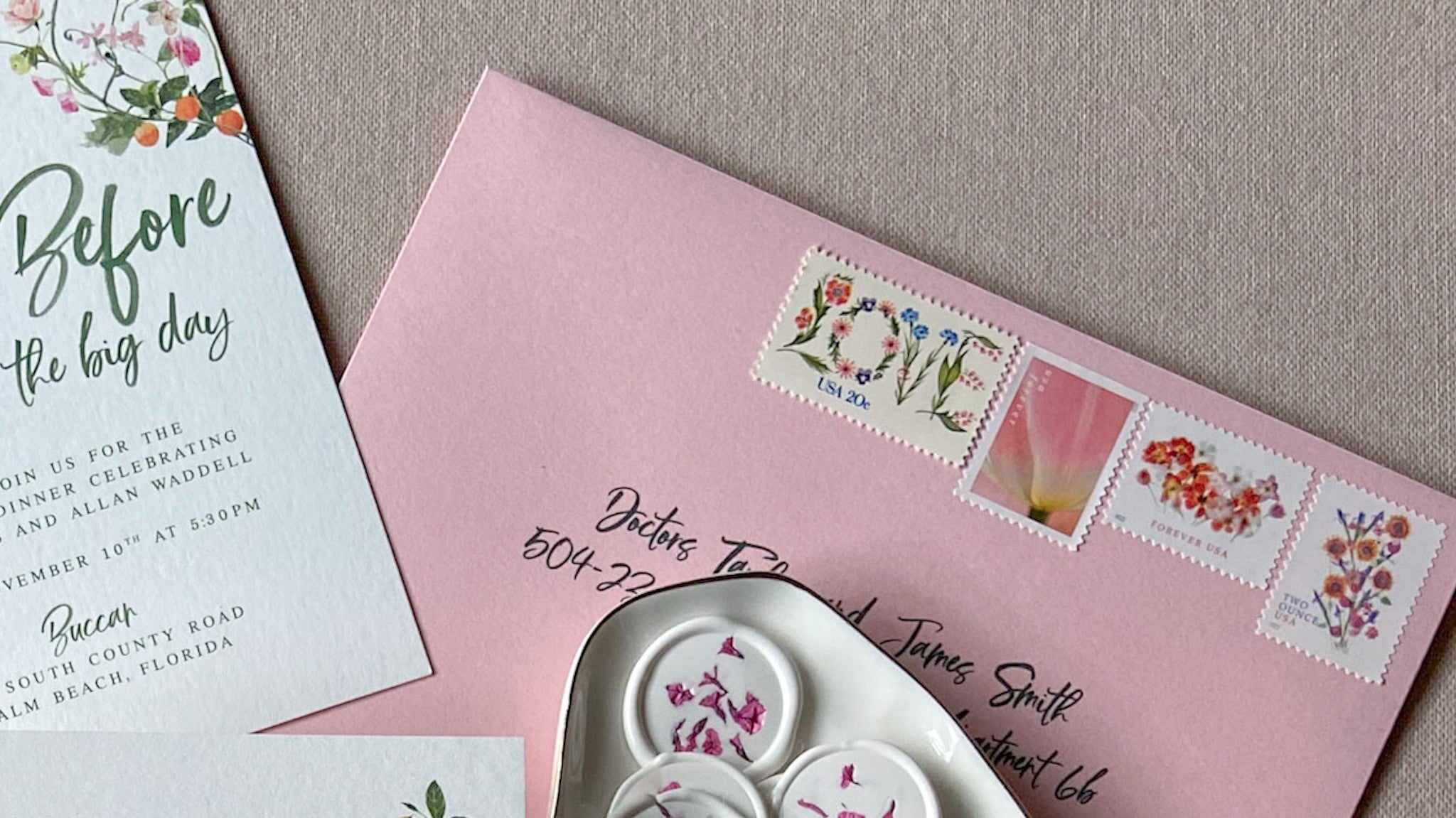 Help Hints: Choosing Your Wedding Invitation Stamps – Tuesday Grace Designs