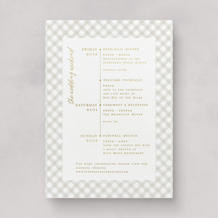 Cape Cod Wedding Invitation Collection | Gold Foil Stationery - Tuesday ...