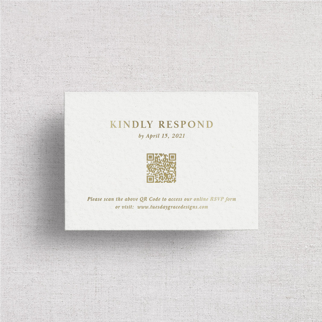 Classic Venue Wedding Invitation Collection | Gold Foil Stationery ...